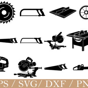 Saw Svg, Saw Silhouette, Dxf, Png - Etsy