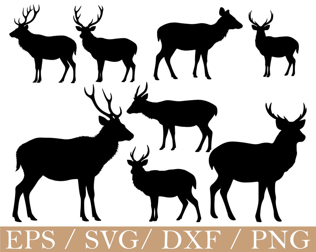 Sambar Deer Svg, Sambar Deer Silhouette, Dxf, Png - Etsy