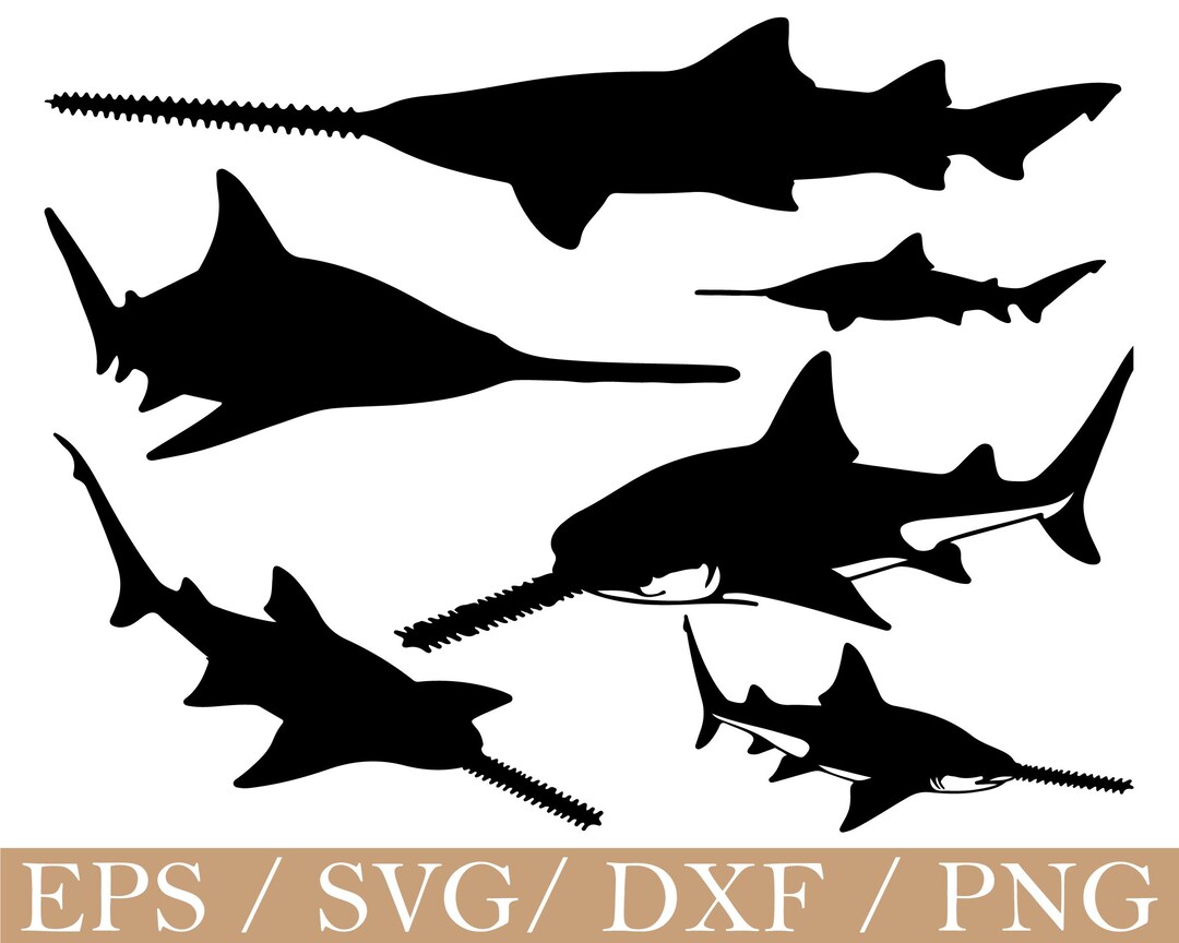 Sawfish Svg, Sawfish Silhouette, Dxf, Png - Etsy