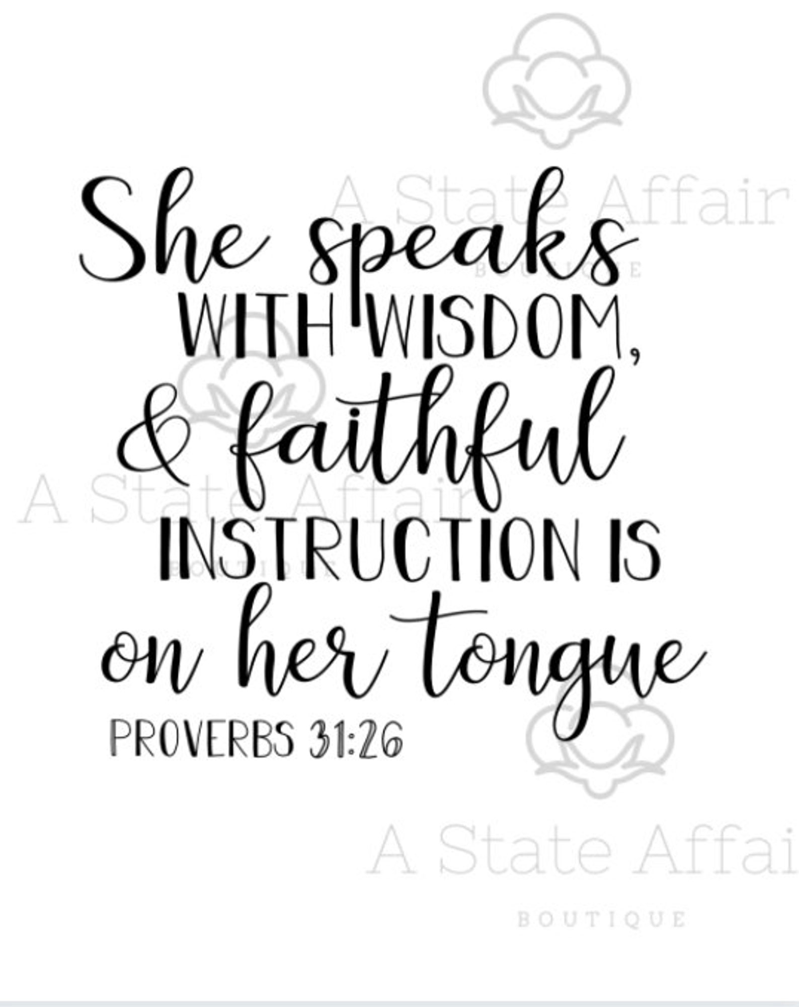 Proverbs 31 SVG Cut File for Moms | Etsy