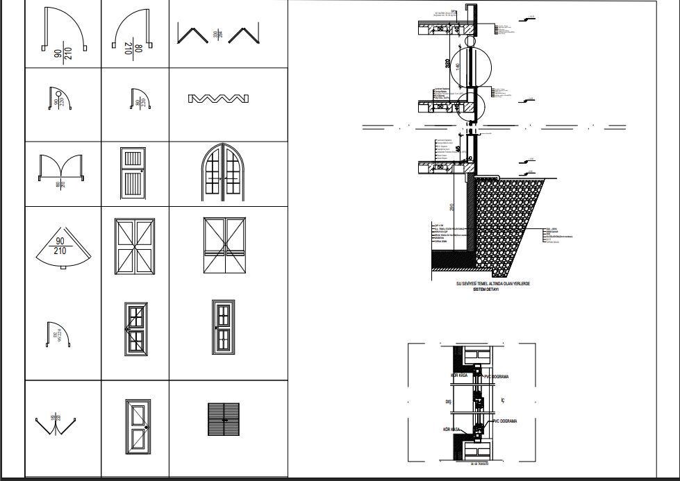 Autocad Door & Window Blocks Library | DWG CAD Symbols (digital ...