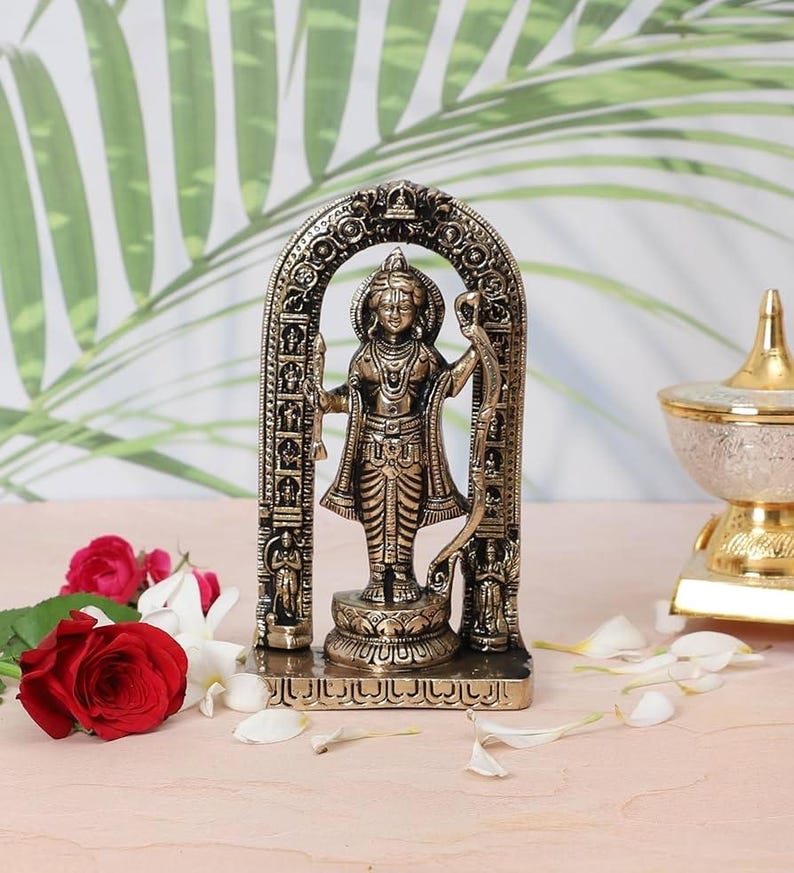 Brass Lord Rama Idol With Arch | Shri Ram Lalla Murti | Kodand Ram ...