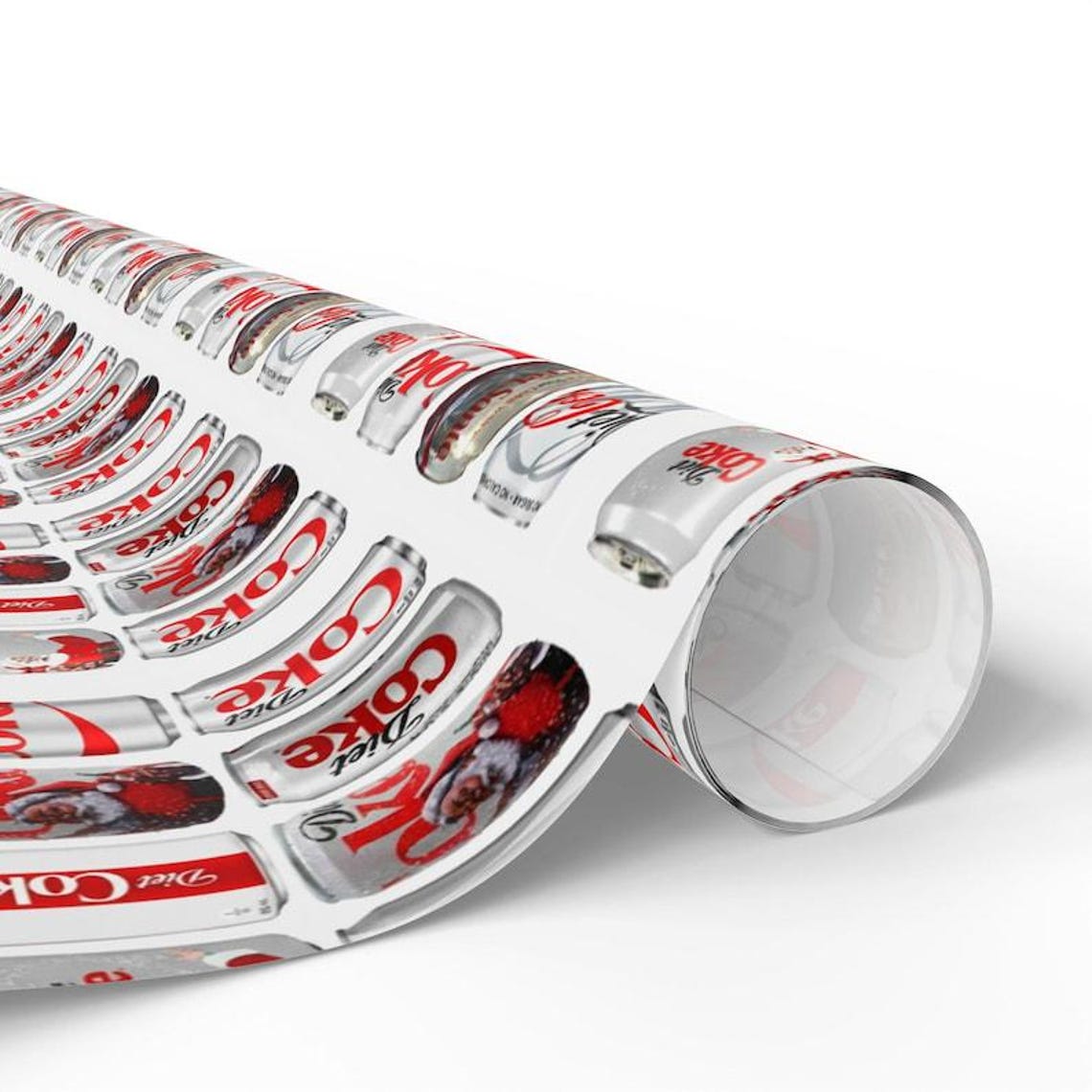 Vintage Diet Coke Christmas Wrapping Paper, Diet Coke Gift Wrap, Funny ...