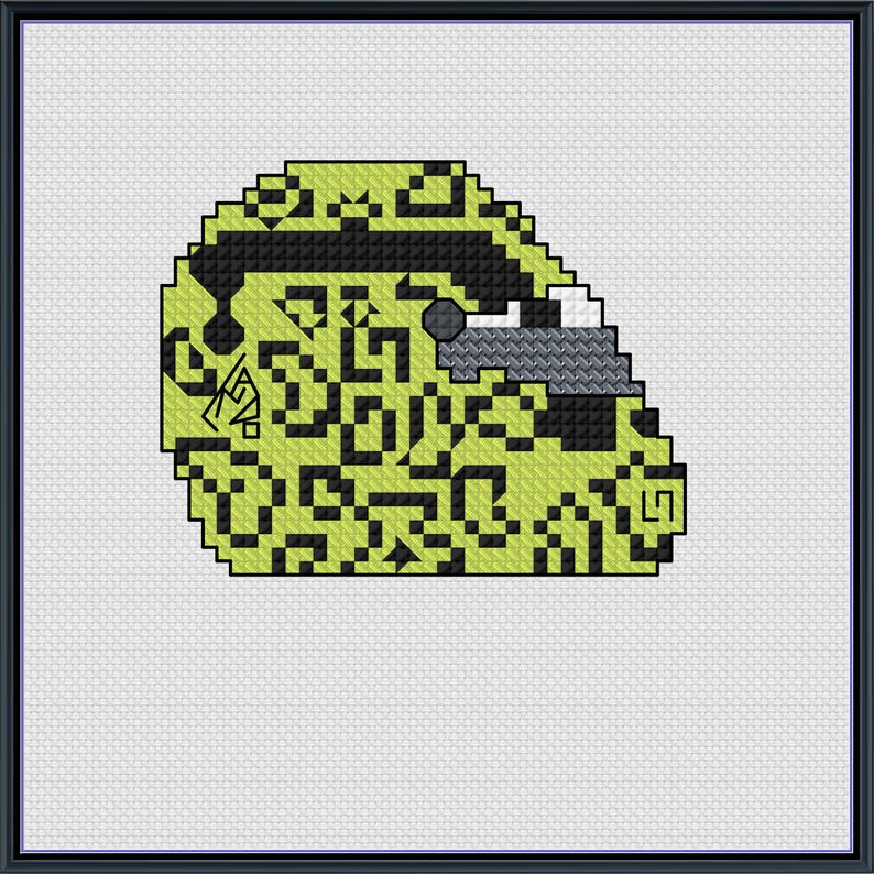 Lando Norris 2025 Season Helmet Cross Stitch Pattern-digital Download ...