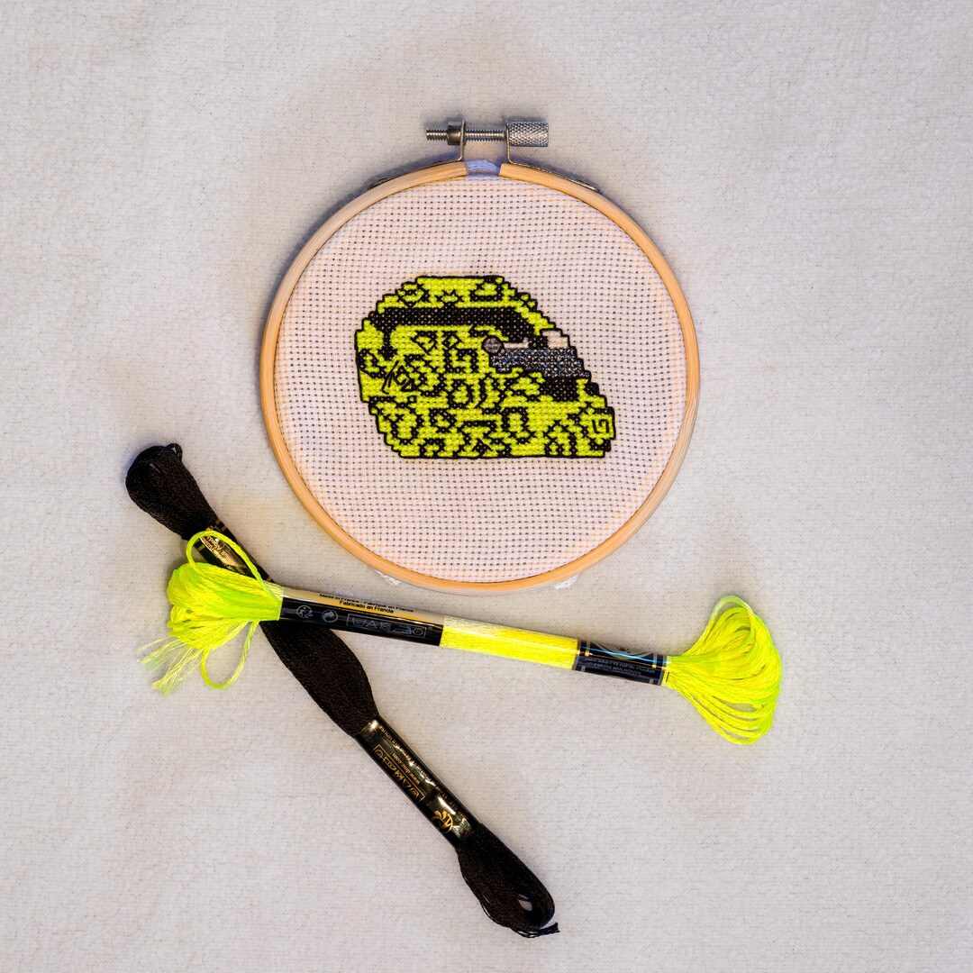 Lando Norris 2025 Season Helmet Cross Stitch Pattern-digital Download ...