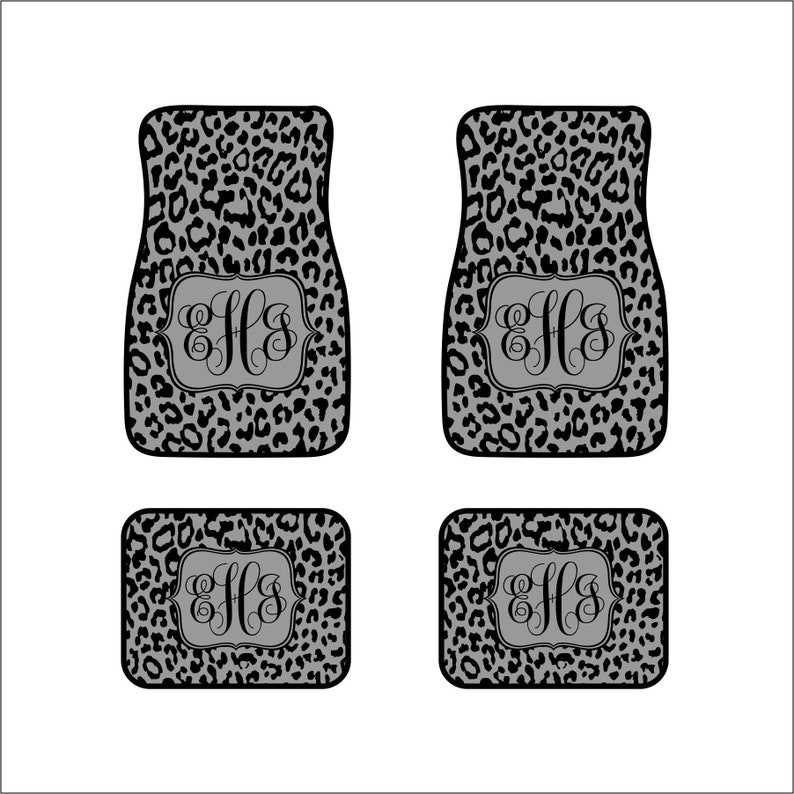 Custom Monogram Car Floor Mats Front Car Mats Rear Mat Matching Coaster ...