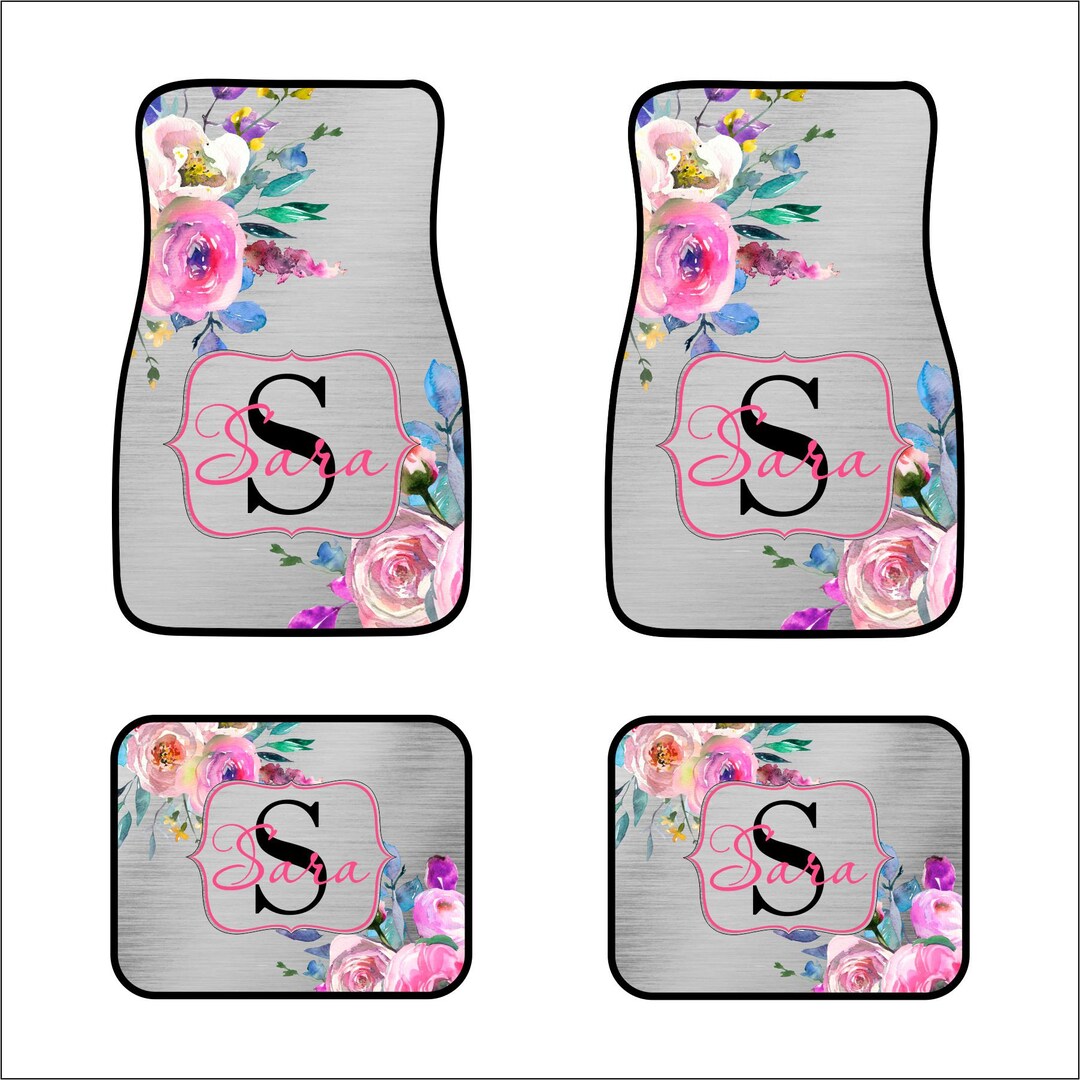Monogram Car Floor Mats Front Car Mats Rear Car Mat Custom Car Mats ...