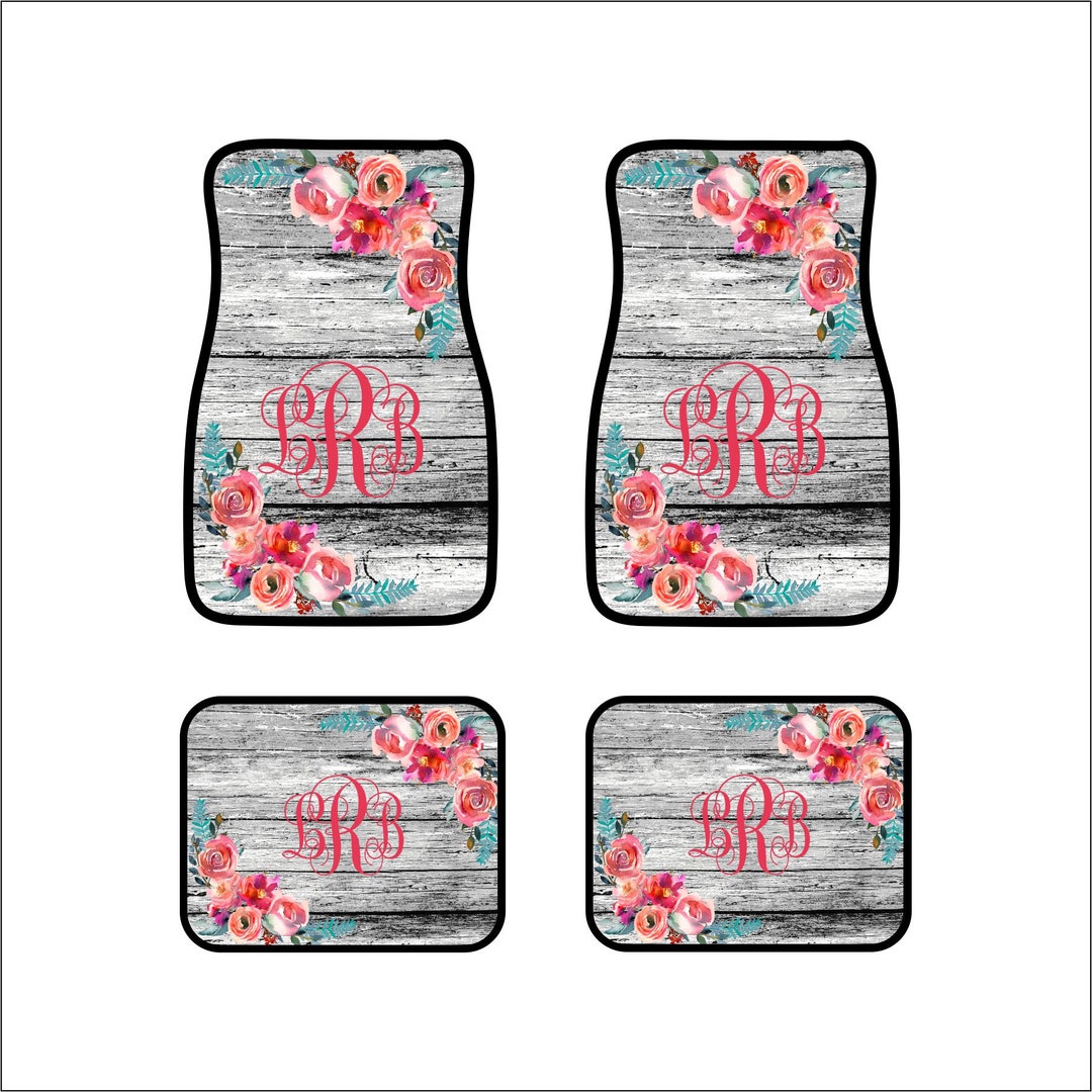 Monogram Car Floor Mats Front Car Mats Rear Car Mat Custom Car Mats ...