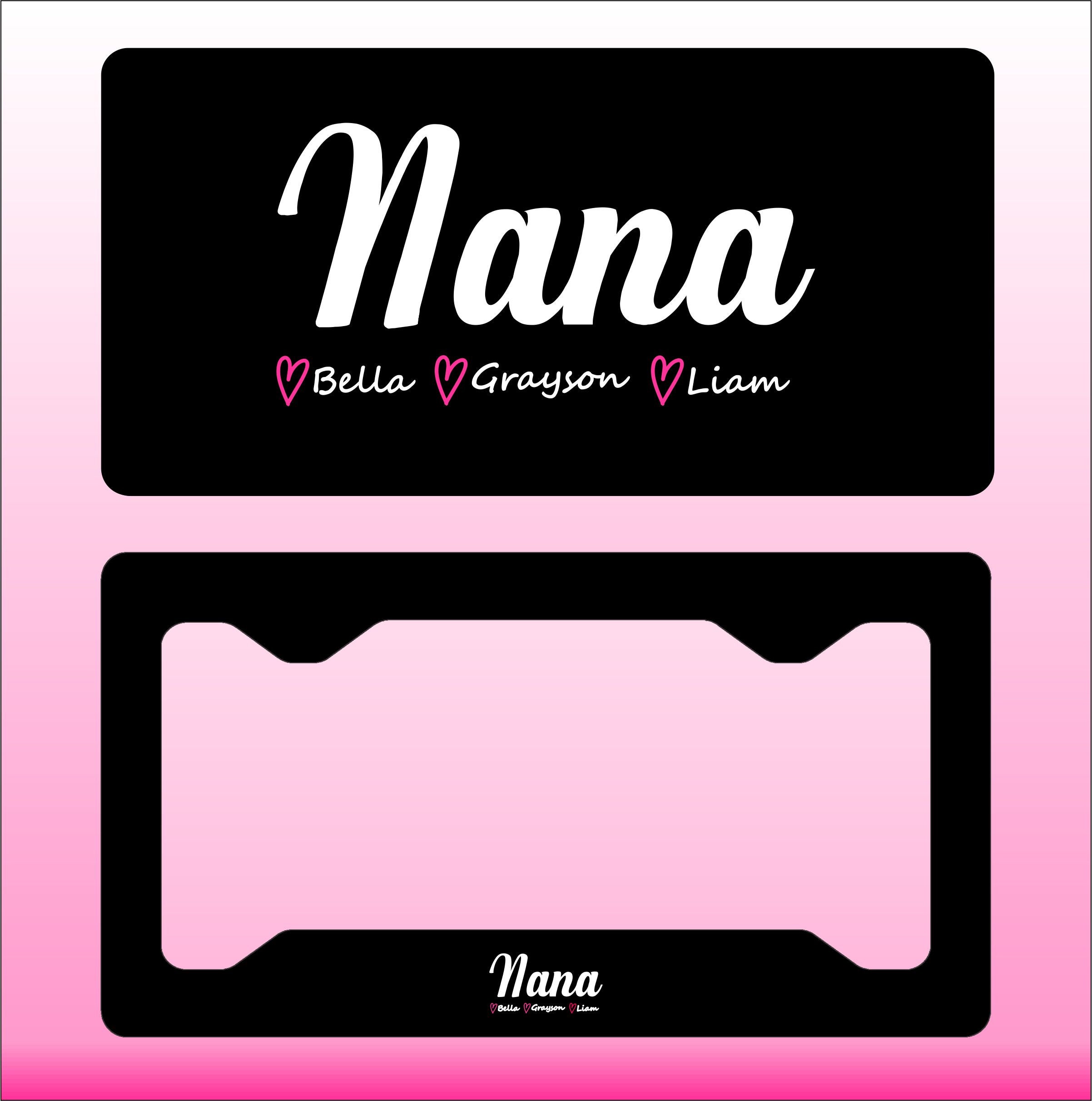 Custom Mom Mama With Kid Name License Plate - Personalized - Custom ...