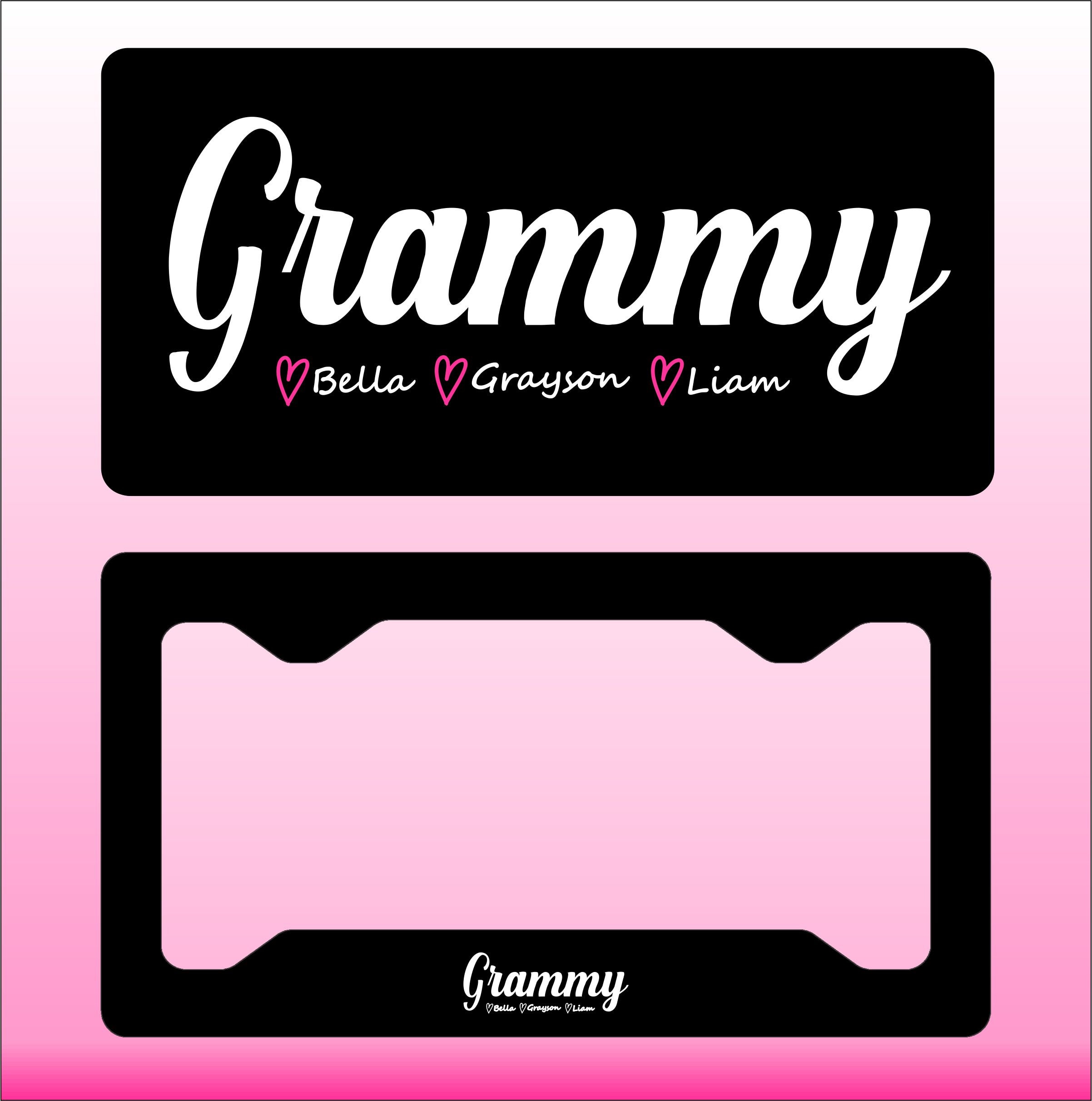 Custom Mom Mama With Kid Name License Plate - Personalized - Custom ...