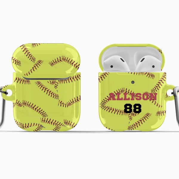 Softball Air Pod Pro Case - Etsy