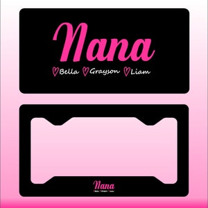 Custom Mom Mama With Kid Name License Plate - Personalized - Custom ...
