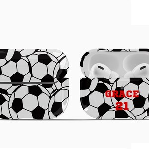 Personalized Soccer Ball With Name and or Number AirPod Case AirPod Pro ...