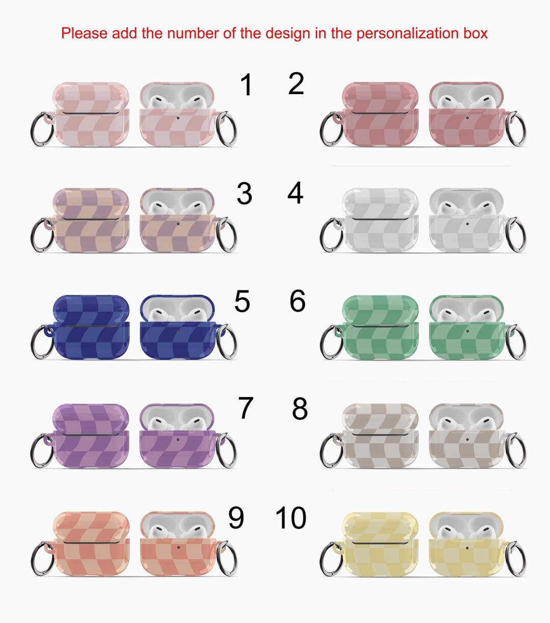 Wavy Retro Checkerboard AirPod Case Wavy Checker AirPod Pro Case Holder ...