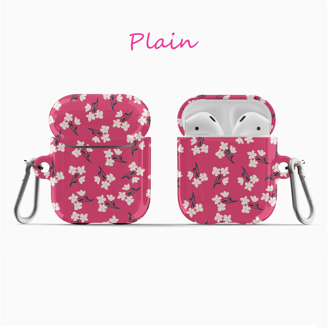 Personalized Spring Boho Small Flowers Red Airpod Case Airpod | Etsy