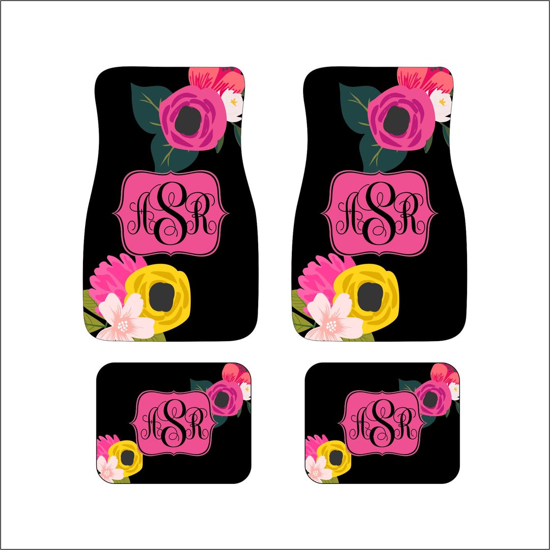 Monogram Car Floor Mats Front Car Mats Rear Car Mat Custom Car Mats ...