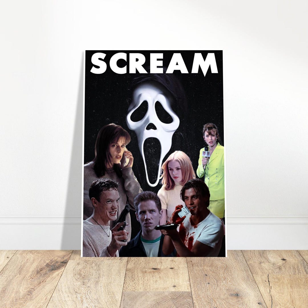 Scream Movie Poster 1996 - Classic Wes Craven Film - Gale Weathers ...