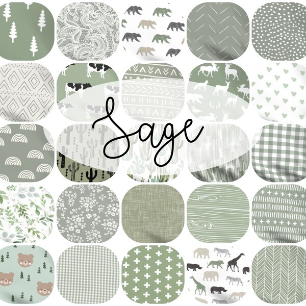 Sage Crib Sheets - Etsy