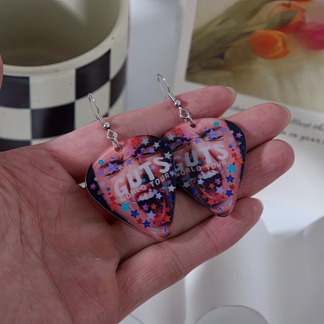 Olivia Rodrigo Earrings,guts World Tour 2024 Earrings,purple Earrings ...