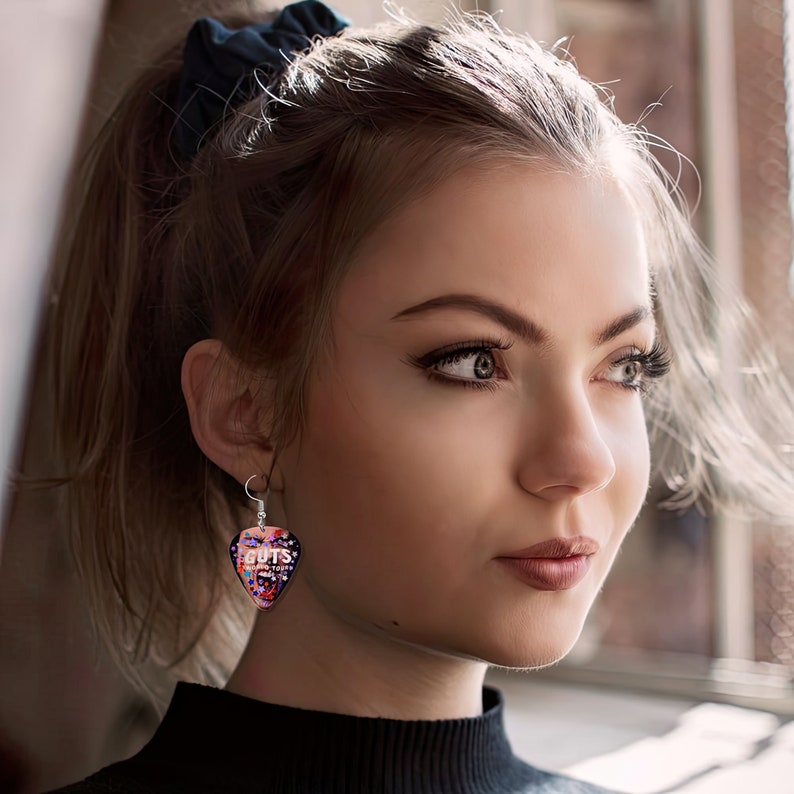 Olivia Rodrigo Earrings,guts World Tour 2024 Earrings,purple Earrings ...