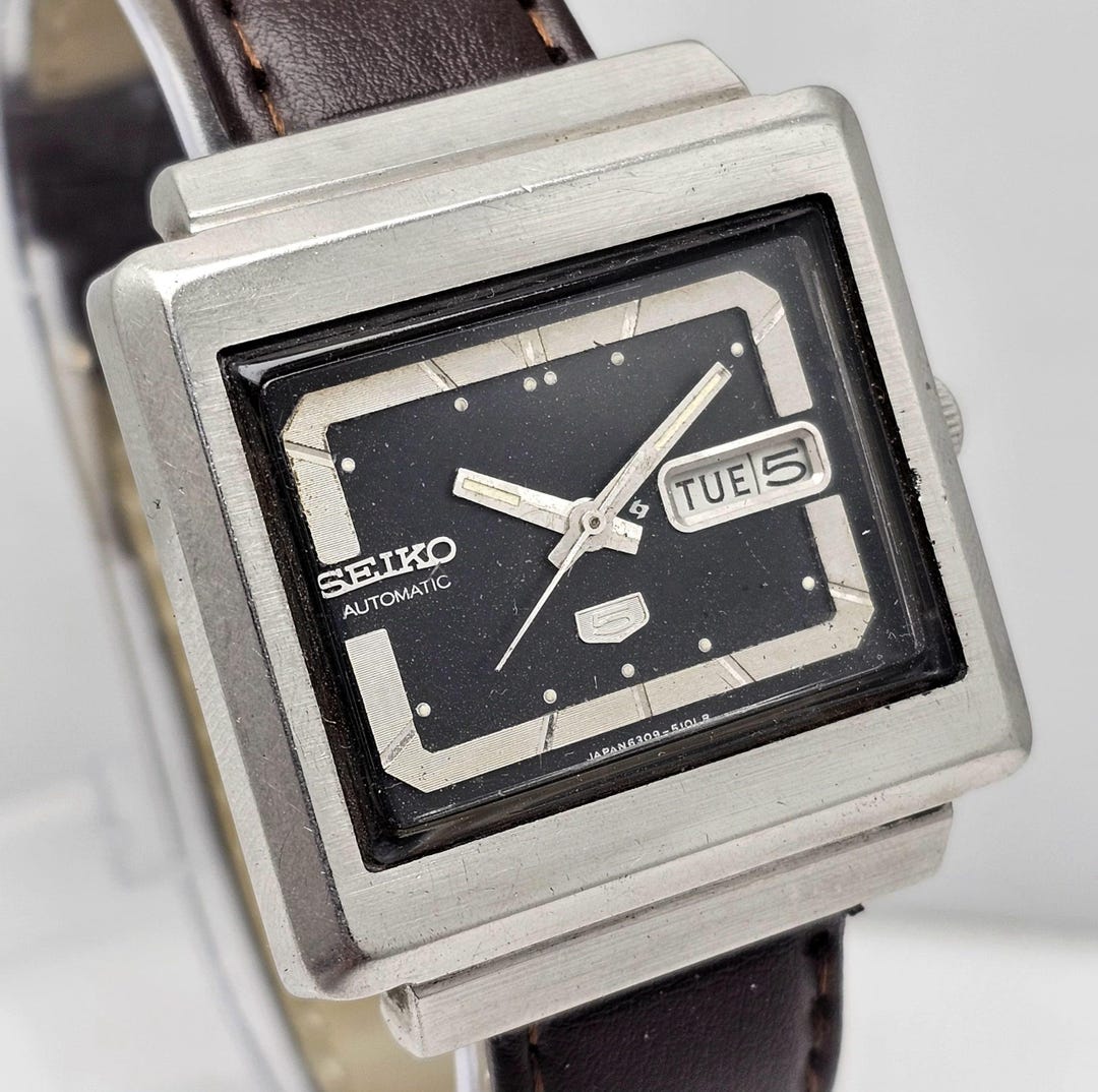 Seiko 5 Automatic 6309-5030 TV Shape Day/date Vintage Men’s Watch - Etsy