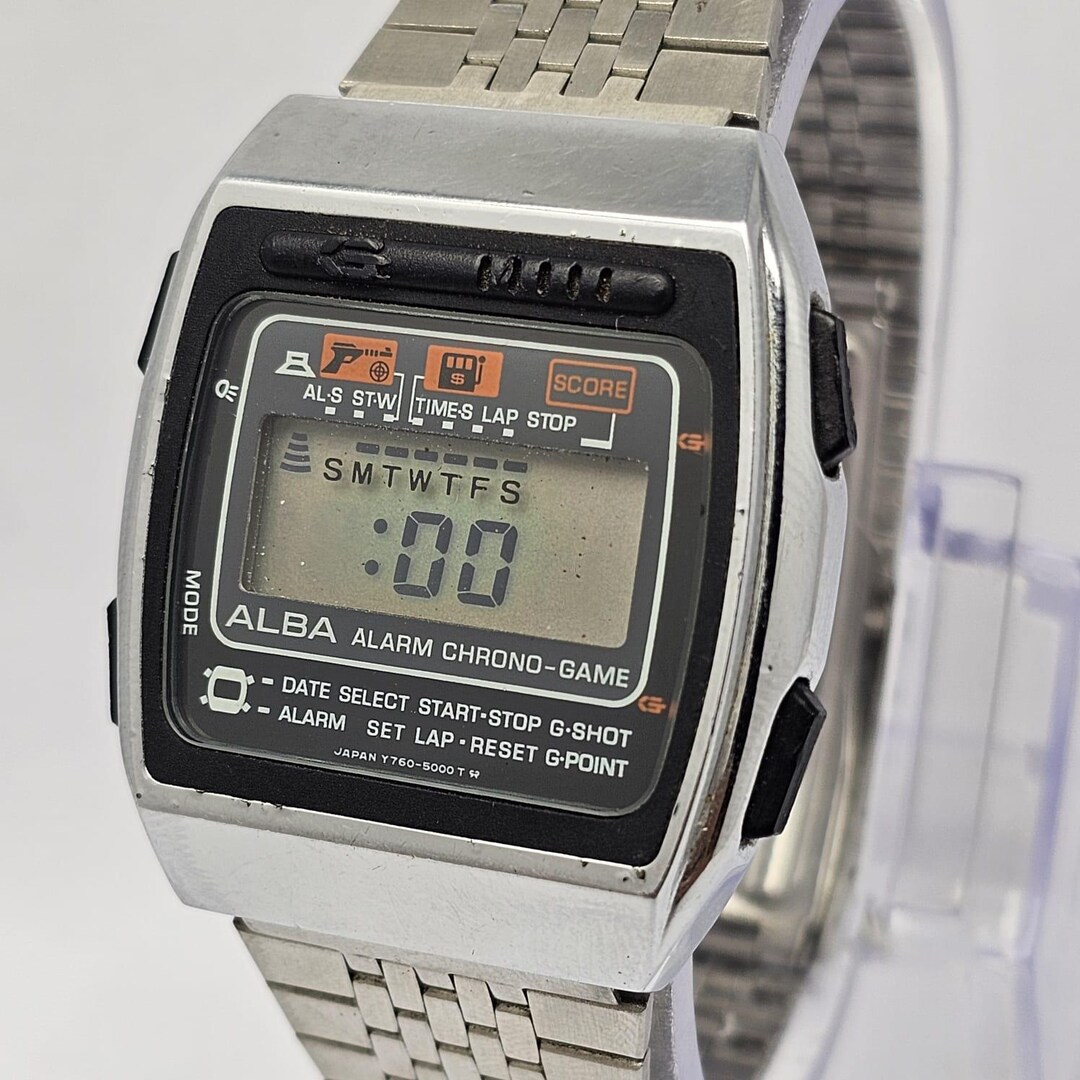 Seiko Alba Y760-5000 Alarm Chronograph Vintage Men’s Game Watch - Etsy
