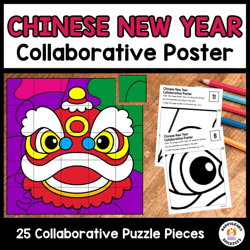 Lunar New Year Poster - Etsy