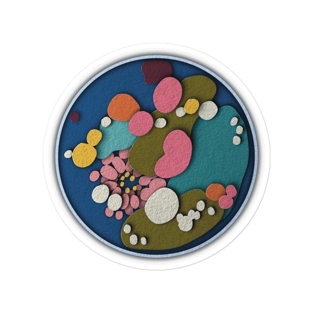 Petri Dish Sticker | Microbiology | 3D Illusion Paper Cutouts - Etsy