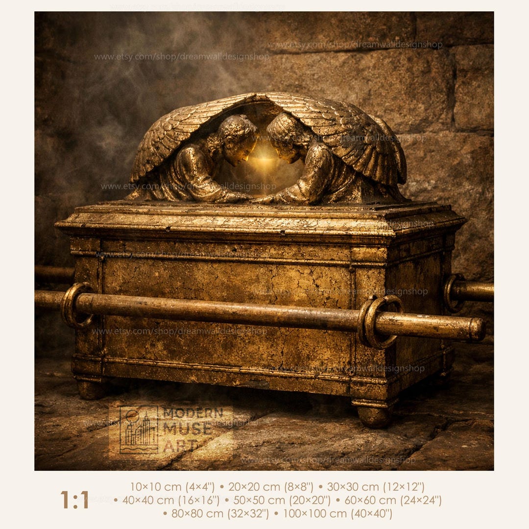 Original Ancient Ark of the Covenant Art | Sacred Biblical Artifact ...