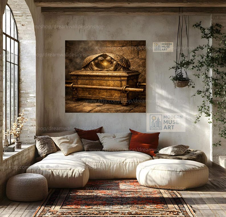 Original Ancient Ark of the Covenant Art | Sacred Biblical Artifact ...
