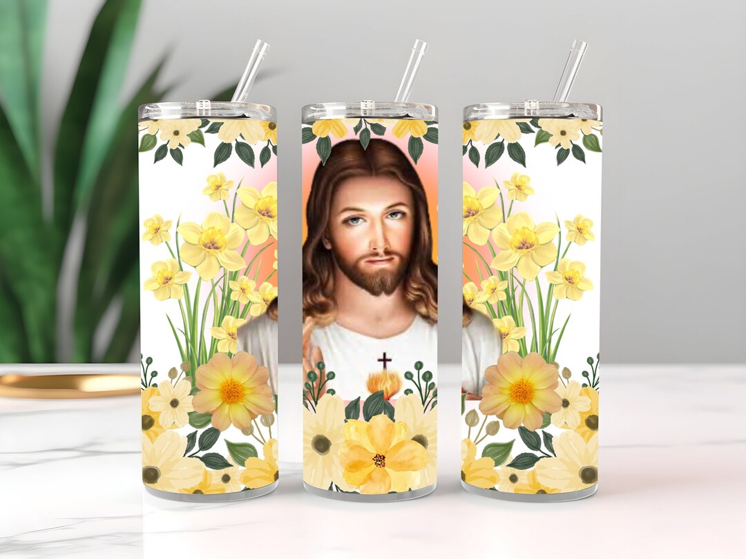 Wrap Sublimation Design , Jesuschrist , 20oz Skinny Tumbler ...