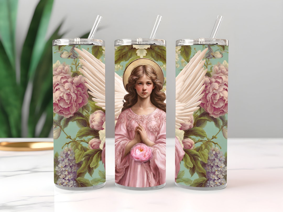 Wrap Sublimation Design , Guardian Angel , 20oz Skinny Tumbler ...