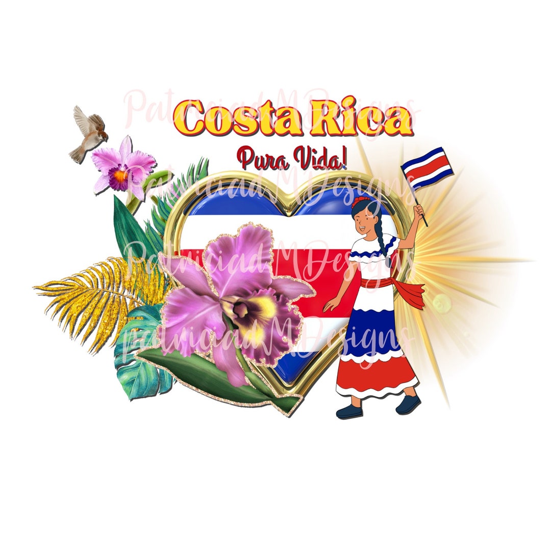 Costa Rica Pura Vida - PNG Image (3200x2400 PX) in 300 Dpi -PNG ...