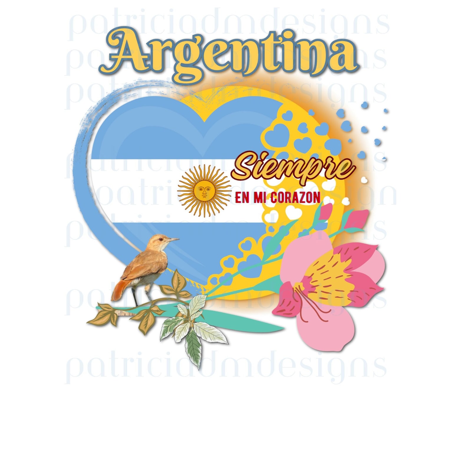 Argentina-png Image (2400x3200 Px) Siempre En Mi Corazon- Bandera De ...