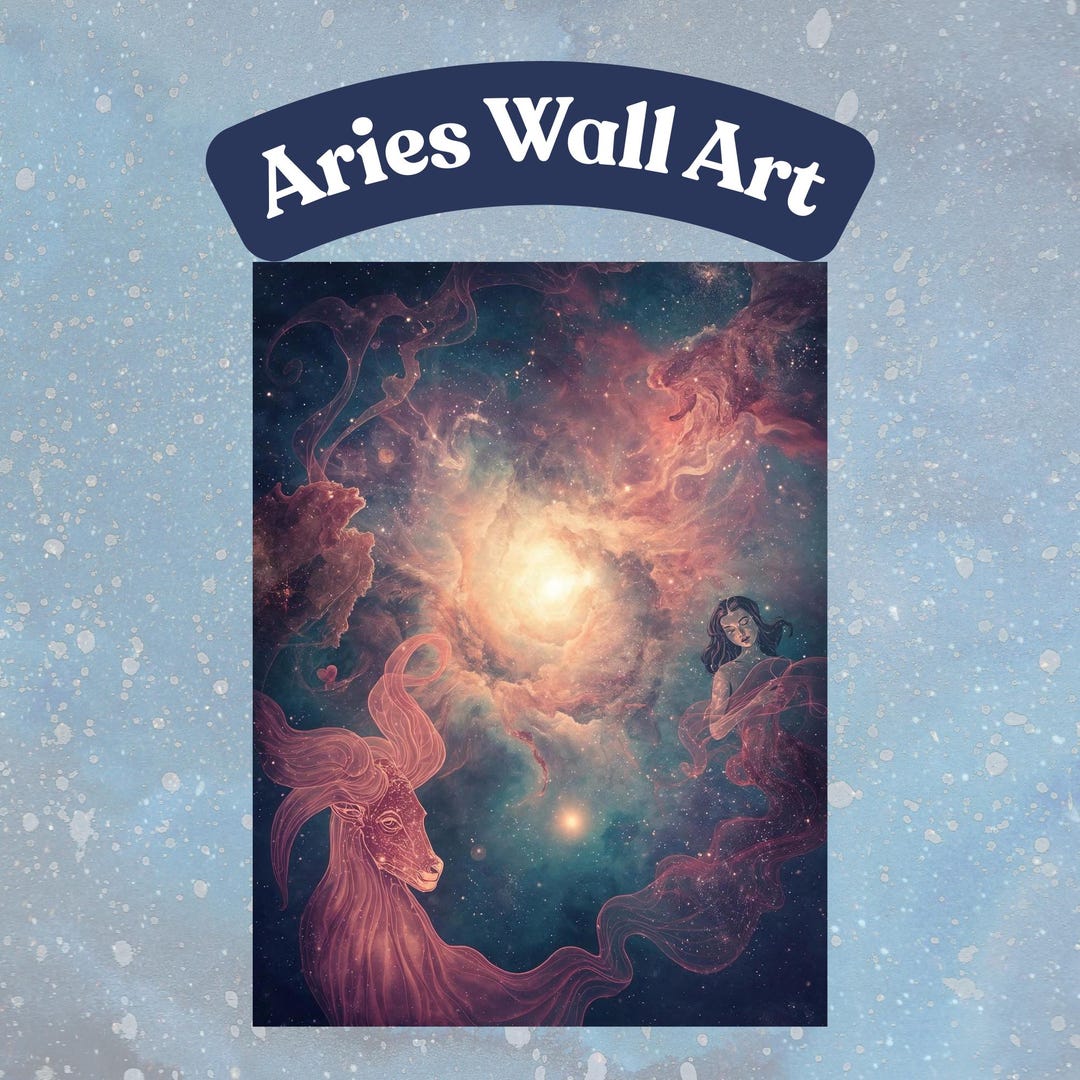 Cosmic Aries Poster | Matte Vertical Poster | Aries Constellation ...