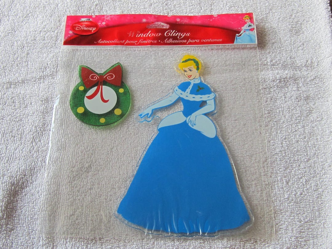 Disney Princess Cinderella Jelz Christmas Window Clings New in Package ...