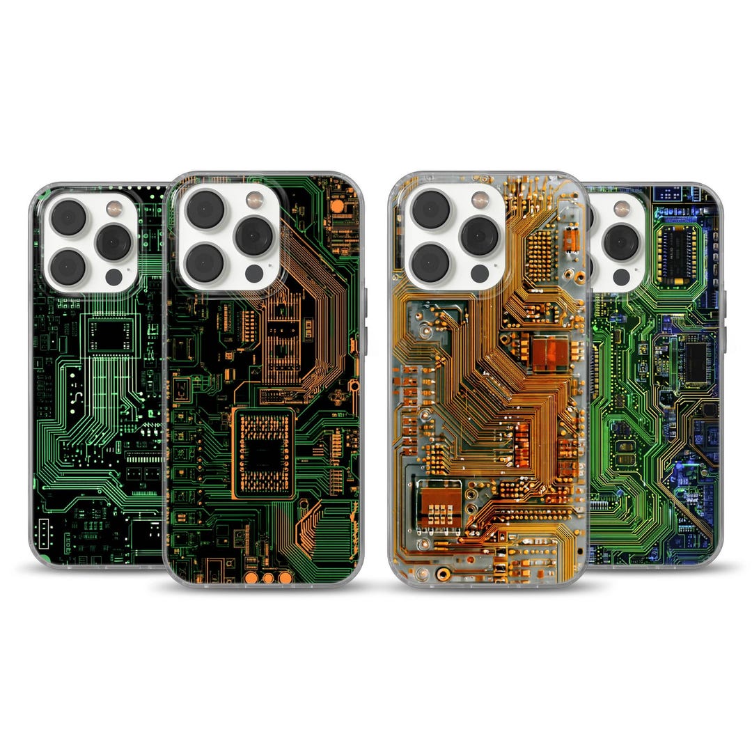 R2d2 Droid, Circuit Board Phone Case Men PCB Motherboard Cyberpunk ...
