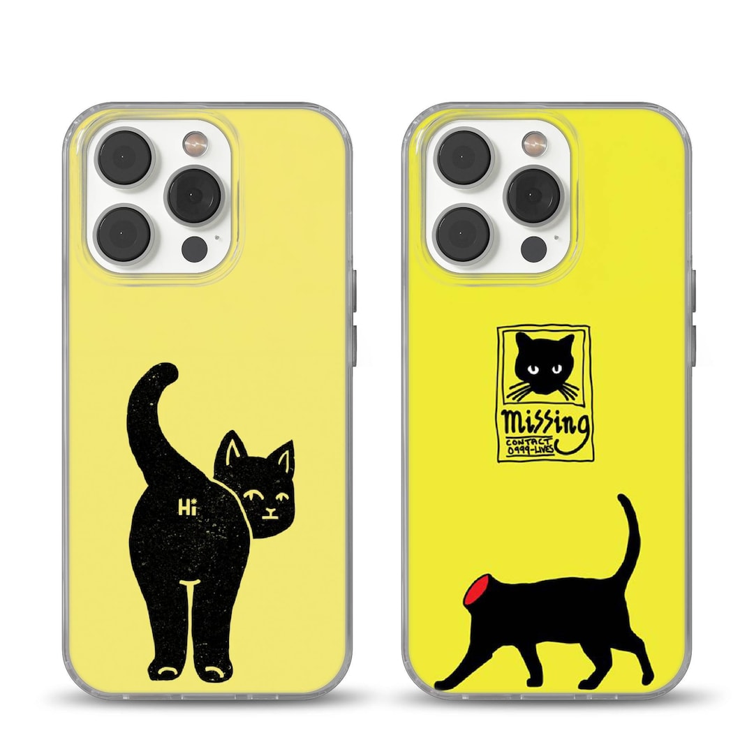 Funny Missing Cat Meme Phone Case - Aesthetic Pet Art - Etsy