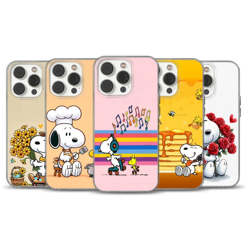 Snoopy Peanut Phone Case Woodstock Friends Cover for iPhone 16e, 17 Pro ...
