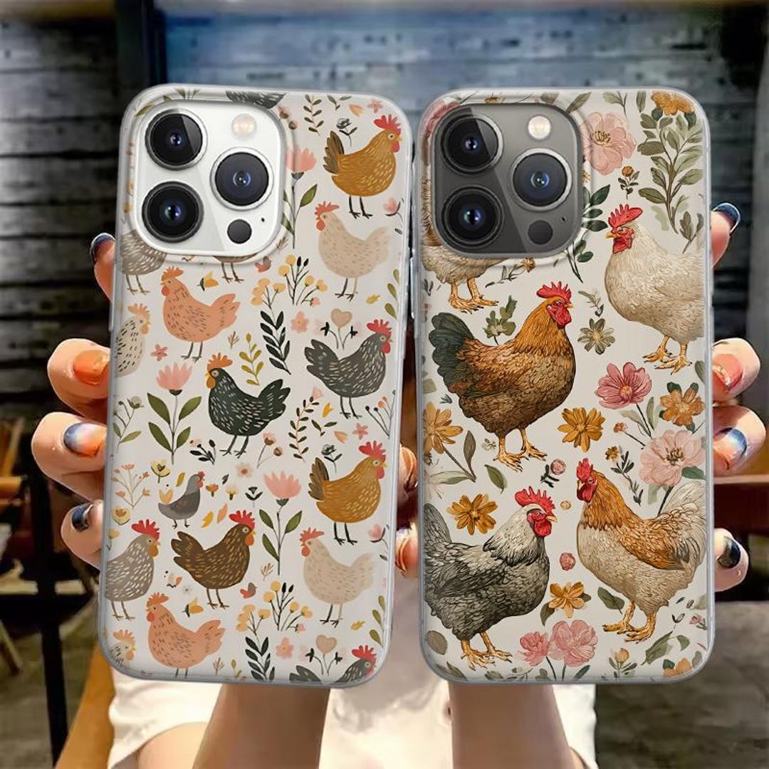Chicken Phone Case, Farm Animal iPhone Cover, Hen Samsung Galaxy Gift ...