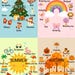 Four Seasons Poster Set for Kids | Winter Spring Summer Autumn ...