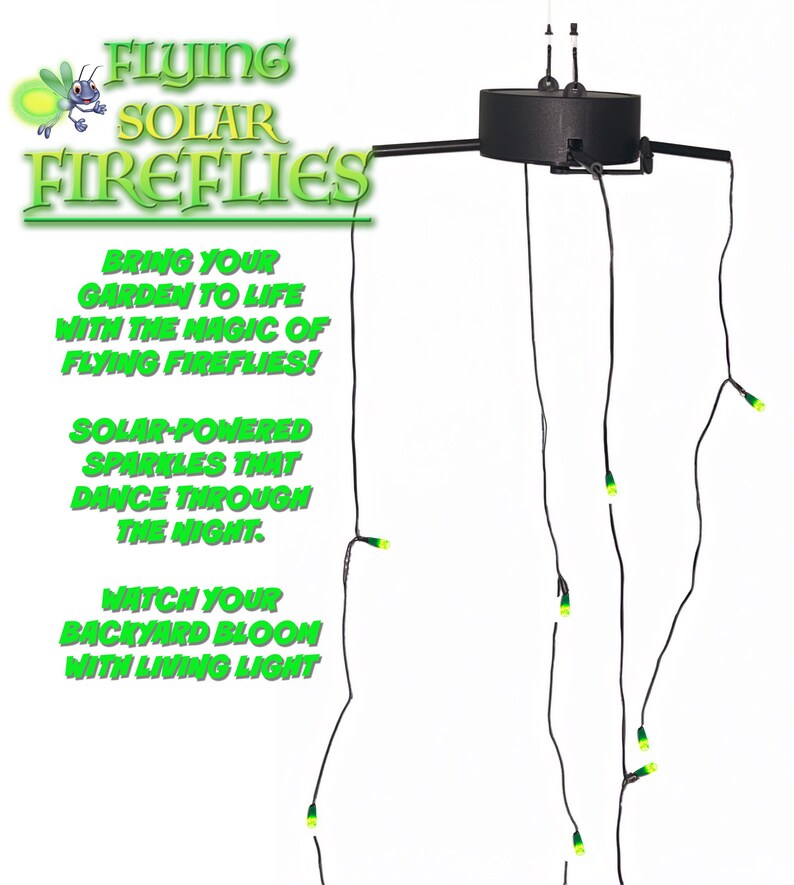 Solar Firefly Lights: Flying Garden Decor With Motion Effect - Etsy