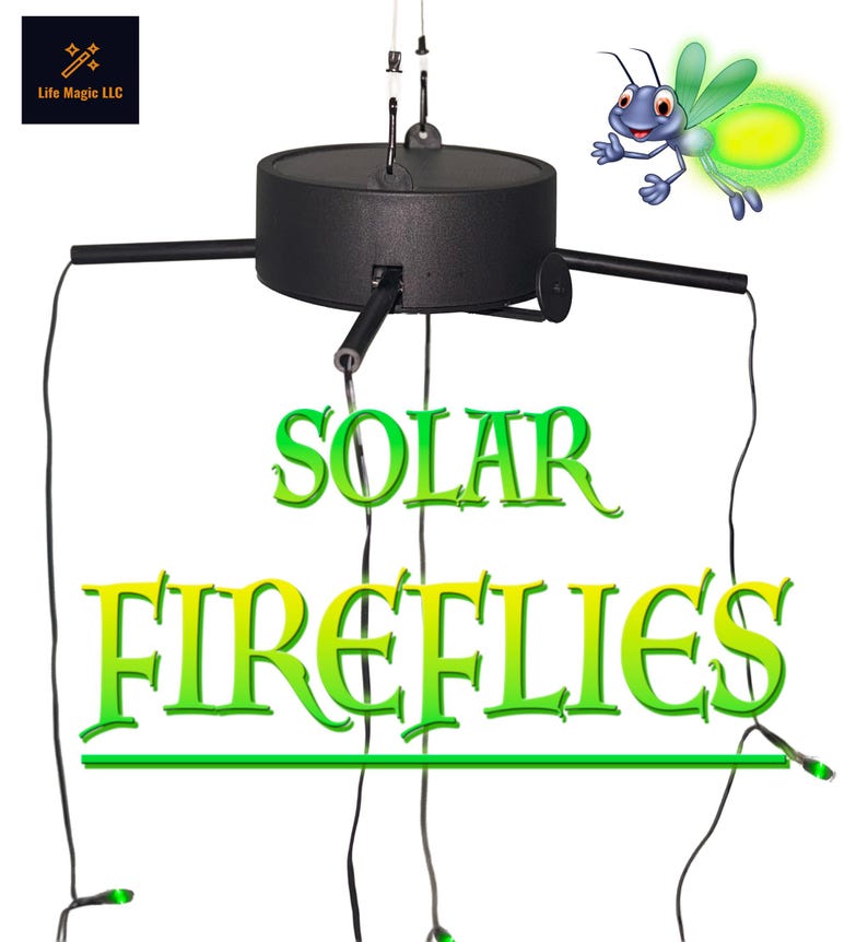 Solar Firefly Lights: Flying Garden Decor With Motion Effect - Etsy