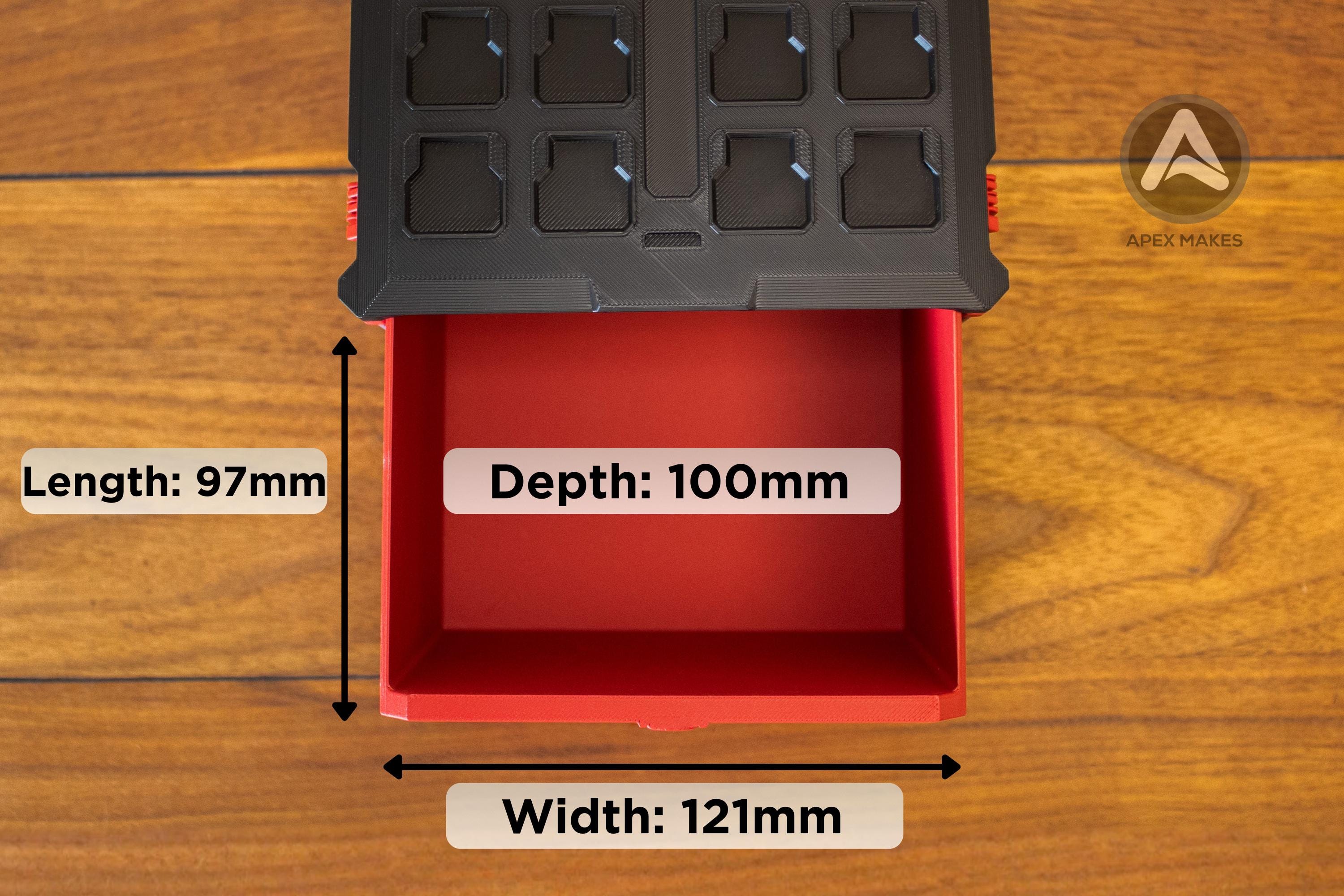 Mini Milwaukee Packout Rolling Drawer Tool Box Style Red - Etsy