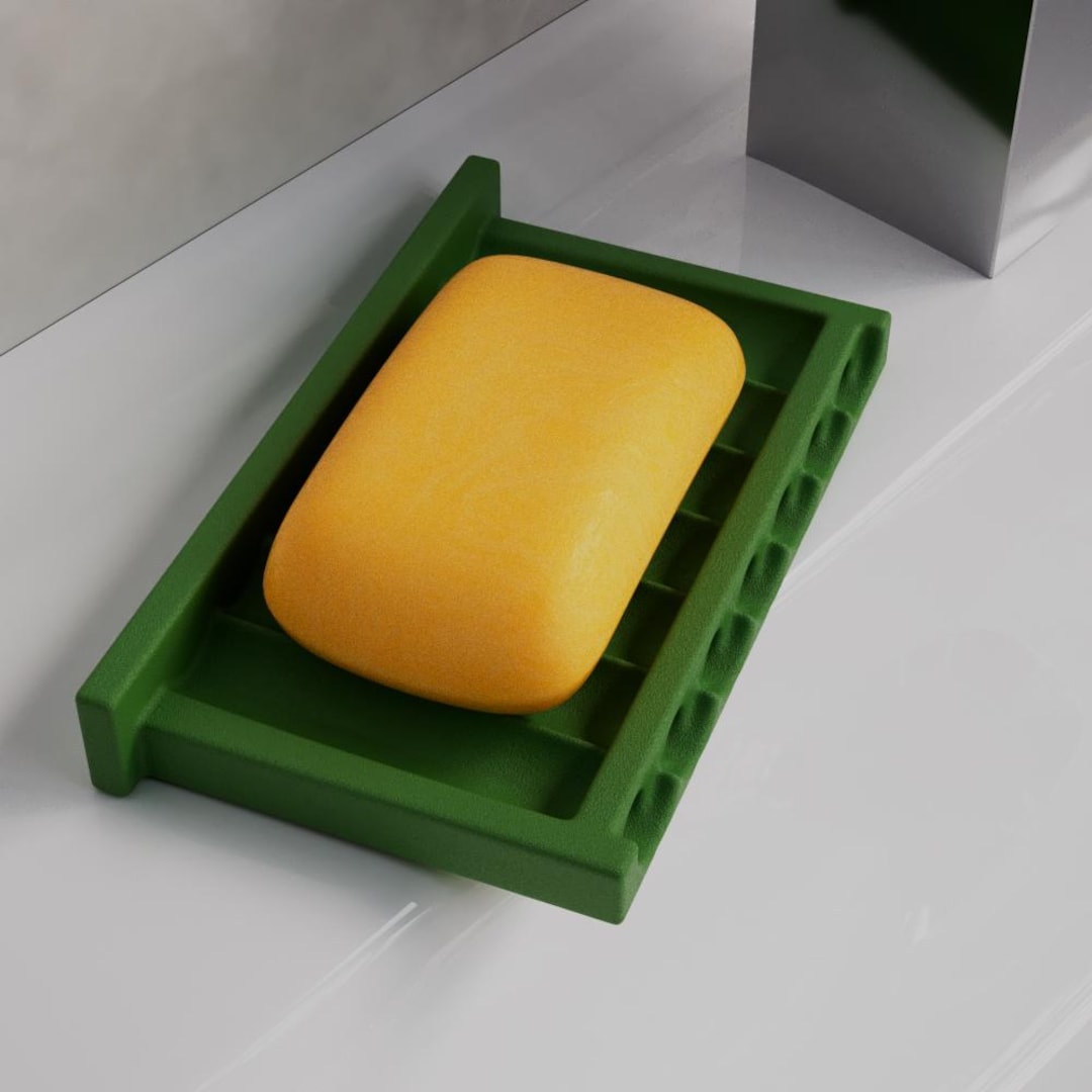 3D Print Soap Dish STL | Modern Bathroom Accessory (STL, 3MF, Source ...