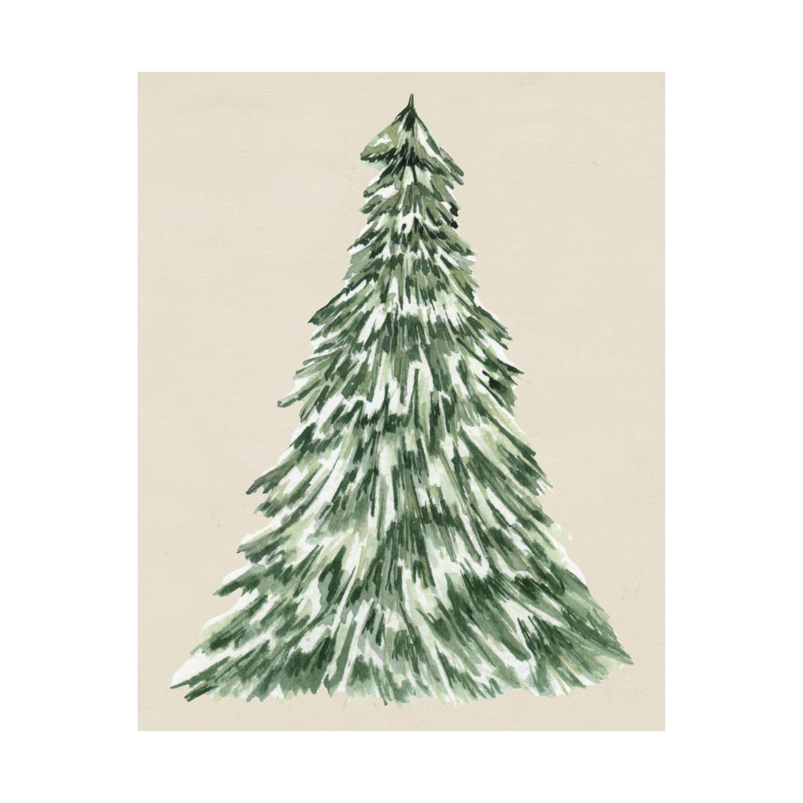 Rustic Christmas Tree Print, Holiday Wall Art - Etsy