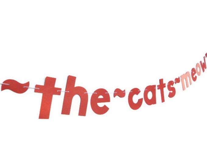 The Cat's Meow Hanging Word Banner Positive Thinking - Etsy