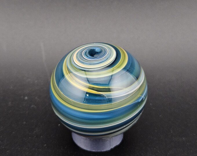 Handmade Glass Marble, Contemporary Art Marble, Glass Art Marble A13 (1 ...