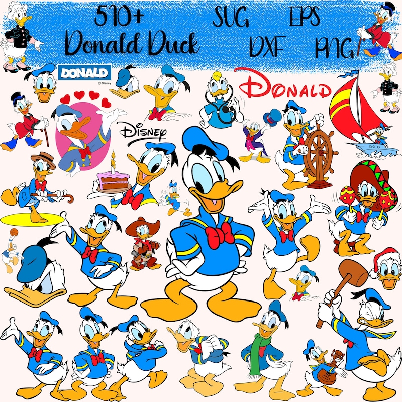 Donald Duck Cake Decor - Etsy UK