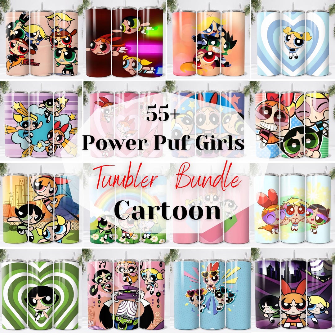 55+ Super Cute Trio | Super Puff Girls | 20oz Skinny Tumbler ...